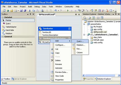 objectdatasource trabalhando em camadas