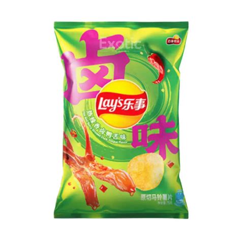 Lays Hot And Spicy Braised Duck Tongue Flavor Potato Chips 60gdefault Title Braised Duck