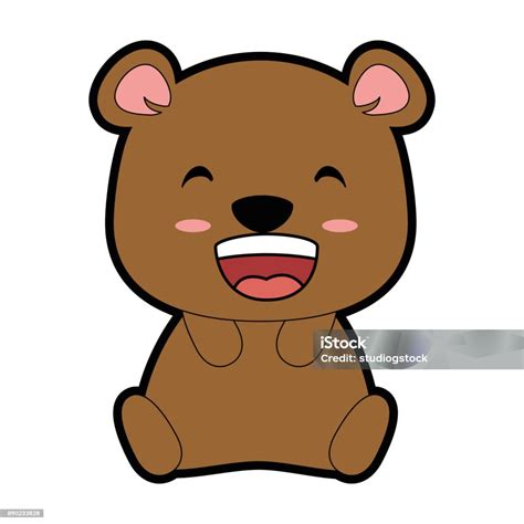 귀여운 곰 귀여운 캐릭터 곰에 대한 스톡 벡터 아트 및 기타 이미지 곰 귀여운 낙서 드로잉 Istock