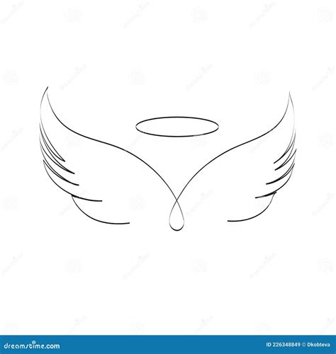 Vector Angel Wingstwo Girls Profile On On The Wings Hair Background