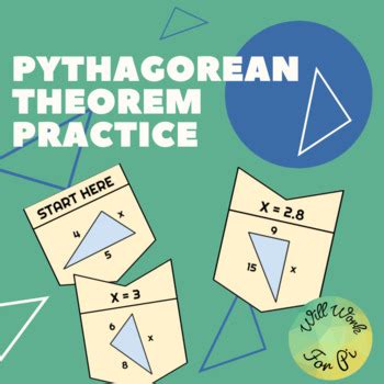 Pythagorean Theorem Snake Puzzle Activity By Will Work For Pi TpT