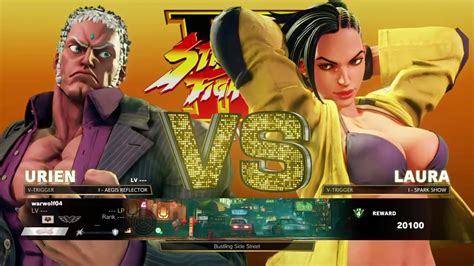 Street Fighter V Urien Arcade Mode SF3 Route YouTube