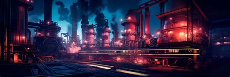 Coal Fired Power Plant With Coal Conveyors Combustion Chambers And