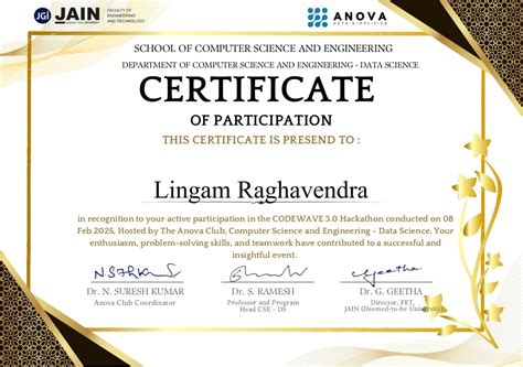 Hackathon Datascience Learning Collaboration Lingam Raghavendra
