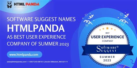 Htmlpanda As Best User Experience Company Of Summer 2023
