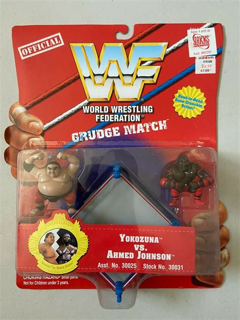 1997 Wwf Playmates Toys Grudge Match Yokozuna Vs Ahmed Johnson