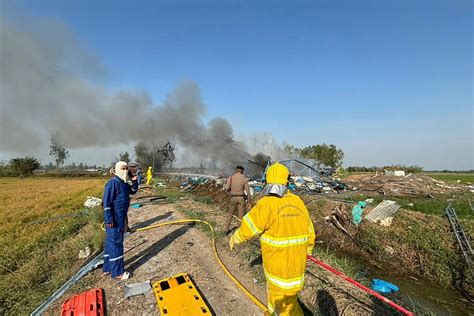 An Explosion At A Fireworks Factory In Rural Thailand Kills About 20