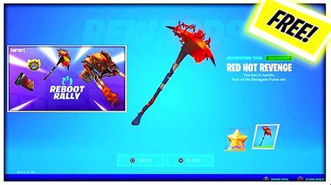 Unlocking The New Renegade Raider Pickaxe Red Hot Revenge