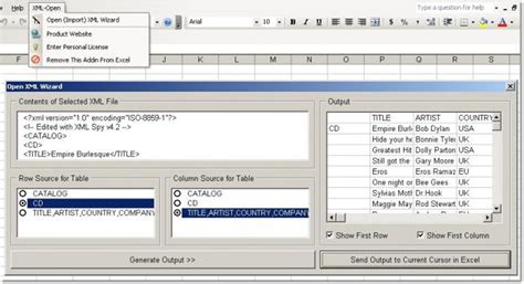 Excel Xml Open And Import Software Descargar