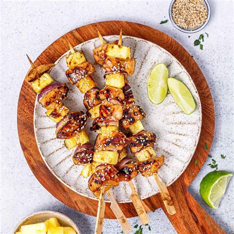 Grilled Teriyaki Chicken Skewers Healthy Fitness Meals