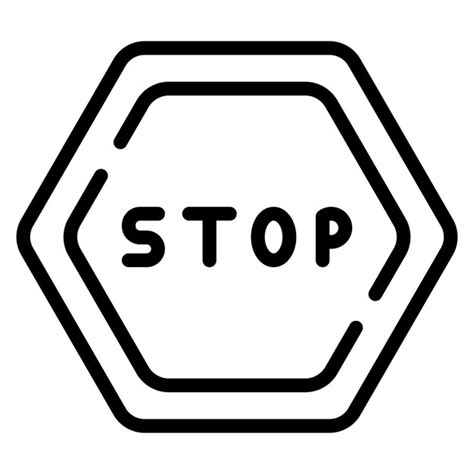 Premium Vector Stop Sign Vector Illustration