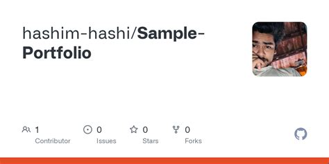GitHub Hashim Hashi Sample Portfolio