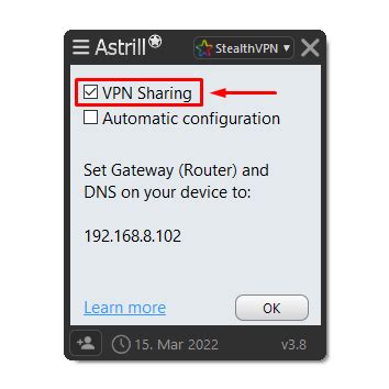 Astrill Setup Manual Enable VPN Sharing Astrill Wiki