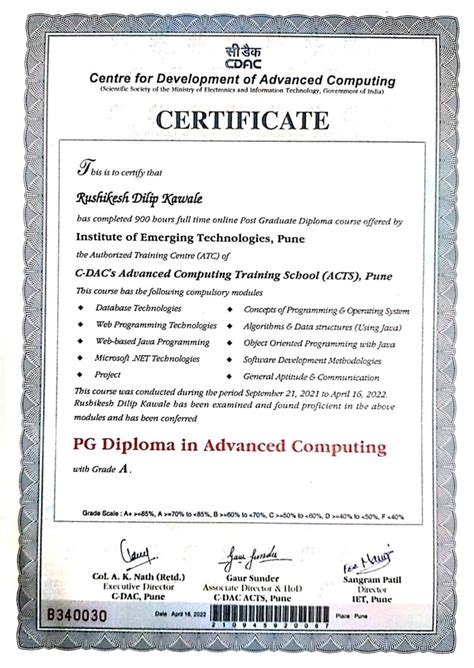 rushikesh kawale on linkedin cdac dac 19 comments