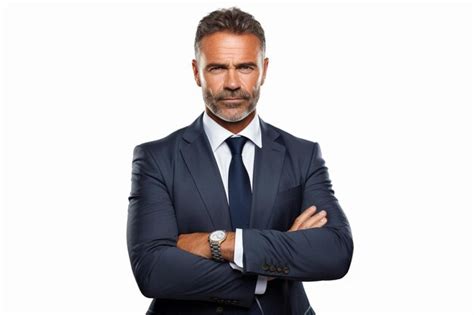 Premium Photo A Man In A Suit And Tie Posing For A Picture
