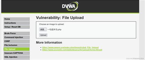 Vulnerability File UploadMedium MYSQL注入
