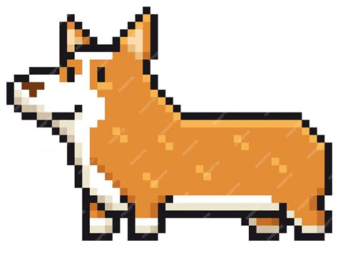 만화 개 품종 웨일즈 어 Corgi 프리미엄 벡터