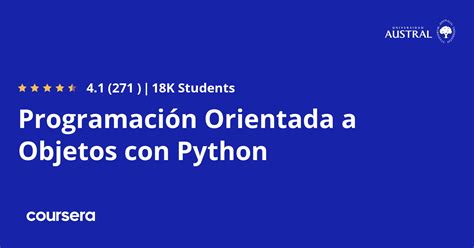Programación Orientada A Objetos Con Python Coursera