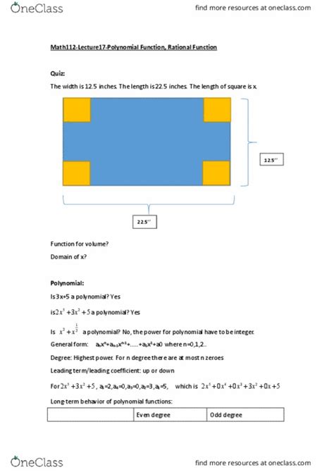 Math 112 Lecture Notes Fall 2017 Lecture 17 Even And Odd Functions
