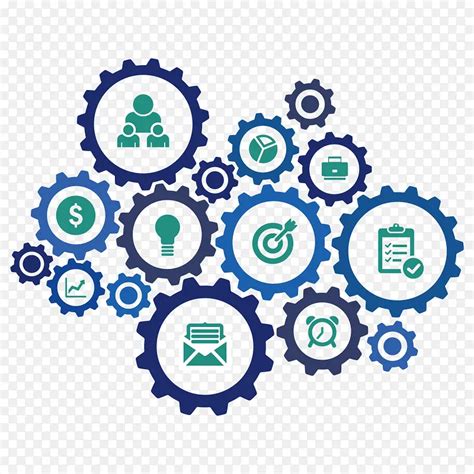 商务齿轮组设计矢量图png图片素材下载 图片编号8108427 Png素材网
