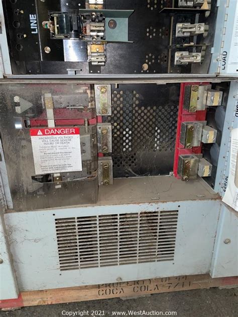 West Auctions Auction Gabriel Container Company Surplus Auction Item Cutler Hammer Pow R