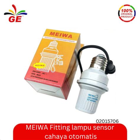 MEIWA Fitting Lampu Sensor Cahaya Otomatis 02015706 Lazada Indonesia