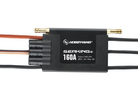 Hobbywing Seaking Pro 160a Waterproof Brushless Esc For Boats Seaking