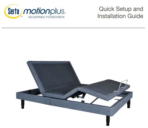 Serta Motionplus Installation Guide