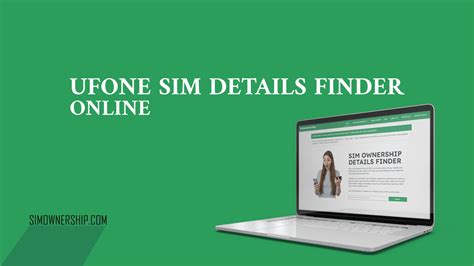 Ufone Sim Details Finder Online Sim Ownership Search