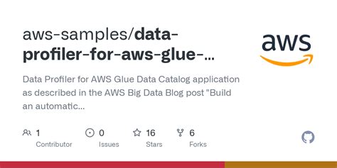 Github Aws Samplesdata Profiler For Aws Glue Data Catalog Data