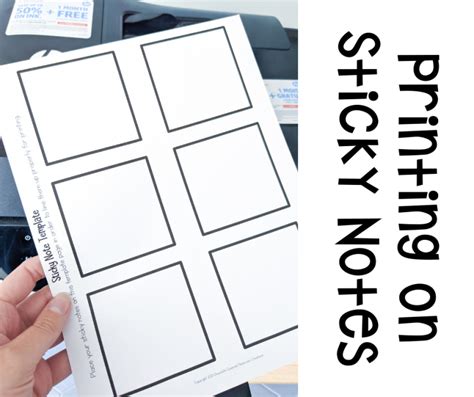 How To Easily Print On Sticky Notes Chocolate Covered Classroom Creations