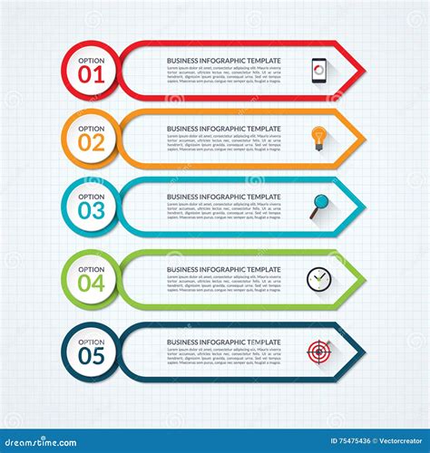 Arrow Design Elements With 4 Options Steps Parts Stages Minimal