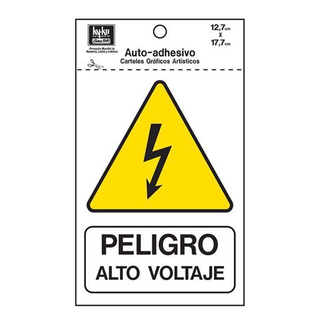Rotulo De Peligro Alto Voltaje Hy Ko Cemaco