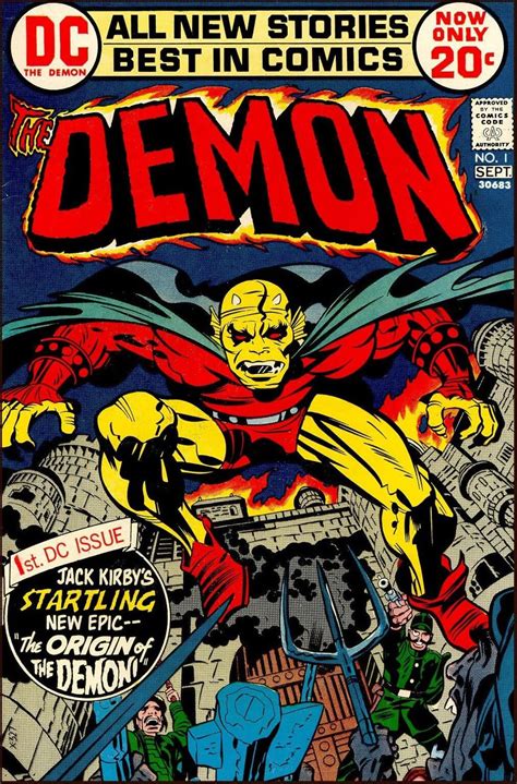 The Demon No 1 Cover By Jack Kirby Catspaw Dynamics Comics Books