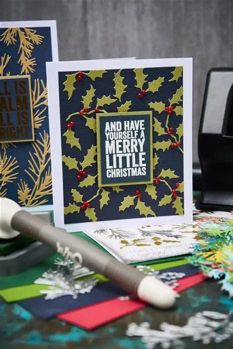 Sizzix Holiday Greens Mini Thinlits Die Set 11pk Back From The Vault