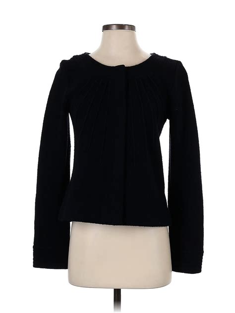 Saks Fifth Avenue 100 Wool Color Block Solid Black Wool Pullover