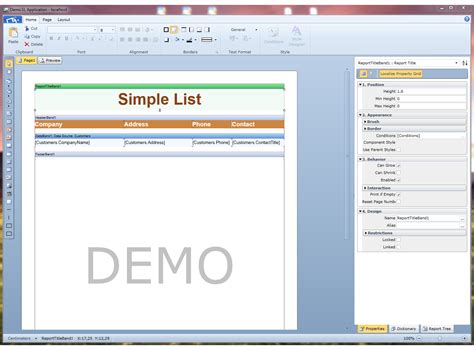 stimulsoft reports silverlight screenshots stimulsoft