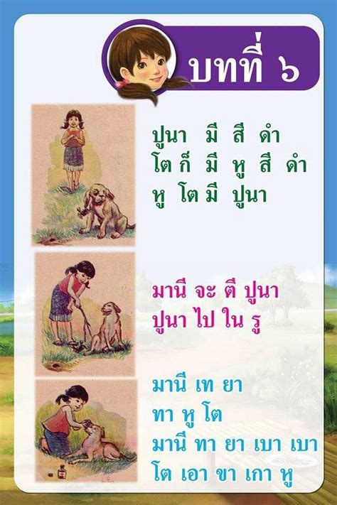 แบบเรียนมานี มานะ ป 1 แบบฝึกหัดการอ่าน แบบฝึกหัดภาษา สื่อการสอน