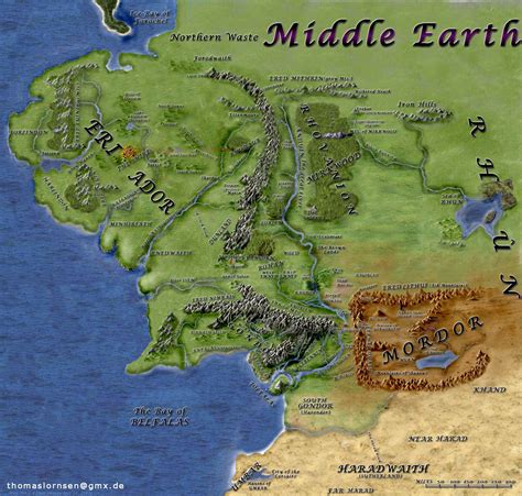 Lord Of The Rings Map Middle Earth Map Tolkien Drawings