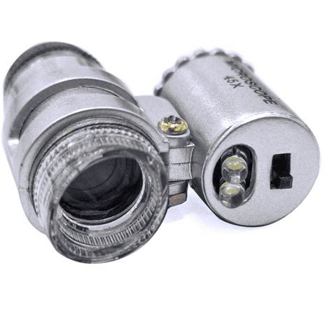 Mini Microscopio De Bolsillo Con 45x Y Luz Led We Mg1008micros
