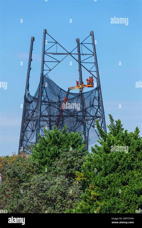 Waverley Communication Tower In Sydney Australia Is Being Demolished