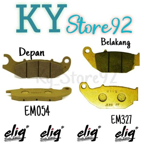 Promo Kampas Rem Depan H006 Belakang Em327 Elig Crf 250 Rally Crf