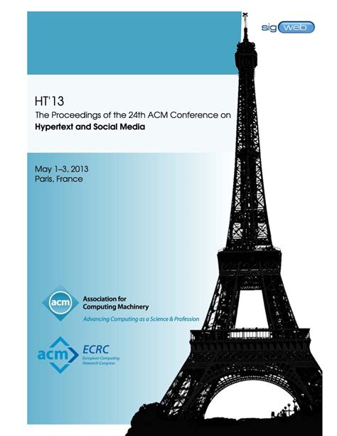 Acm Conference On Hypertext And Social Media