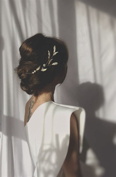 Gold Leaf Hair Pin Gold Circlet Olive Leaf Greek Hair Accessories