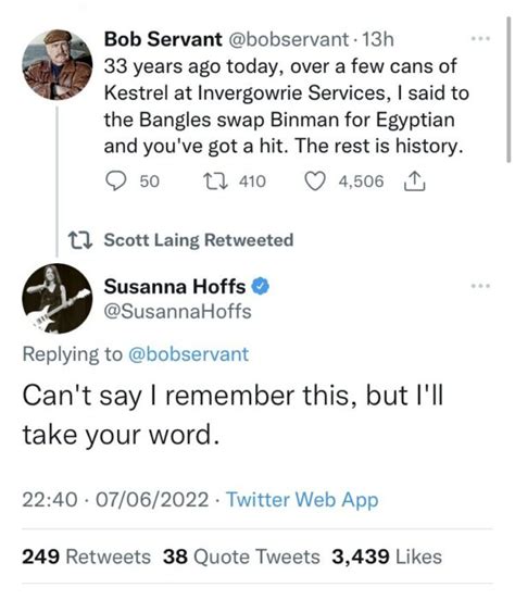 When Susanna Hoffs Spotted This Unlikely Looking Invite On Twitter And