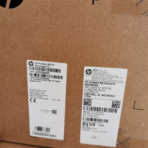 Jual Hp Prodesk 400 G7 Mt Pc Jakarta Barat Intikomstore Tokopedia