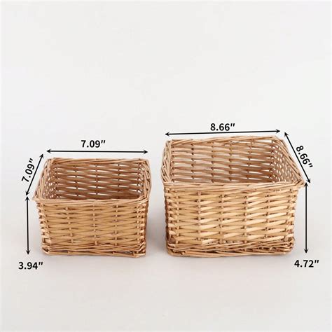 Handwoven Wicker Storage Cubes Shelf Baskets For Organizing Shein Eur