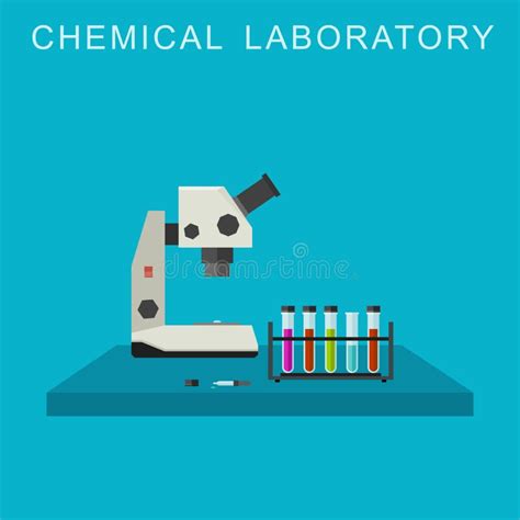 Chemical Laboratory Illustration Stock Vector Illustration Of Medical
