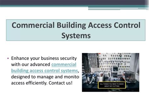 Ppt Commercial Building Access Control Systems Powerpoint