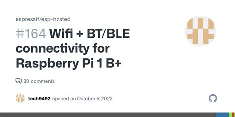 Wifi Bt Ble Connectivity For Raspberry Pi B Issue Espressif Esp Hosted Github